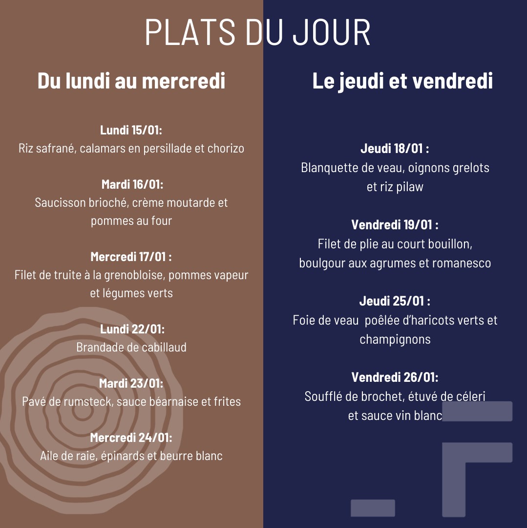 La Carte de La Pinte - Restaurant proposant des produits locaux